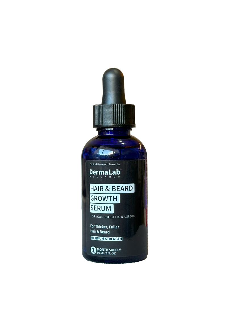 DERMALAB Topical Hair/Beard growth SERUM minoxidil 10%+ 2% Biotin&LCLT ...